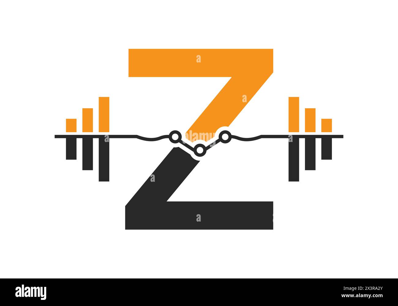 Initial Letter Z Fitness Logo Concept With Dumbbell Icon. Gym Symbol ...