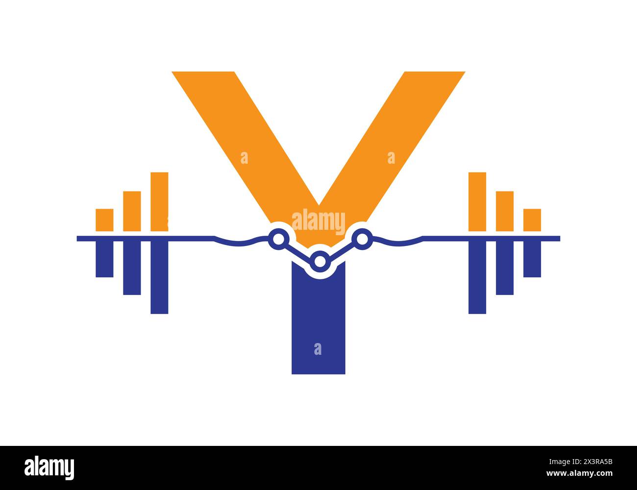 Initial Letter Y Fitness Logo Concept With Dumbbell Icon. Gym Symbol ...