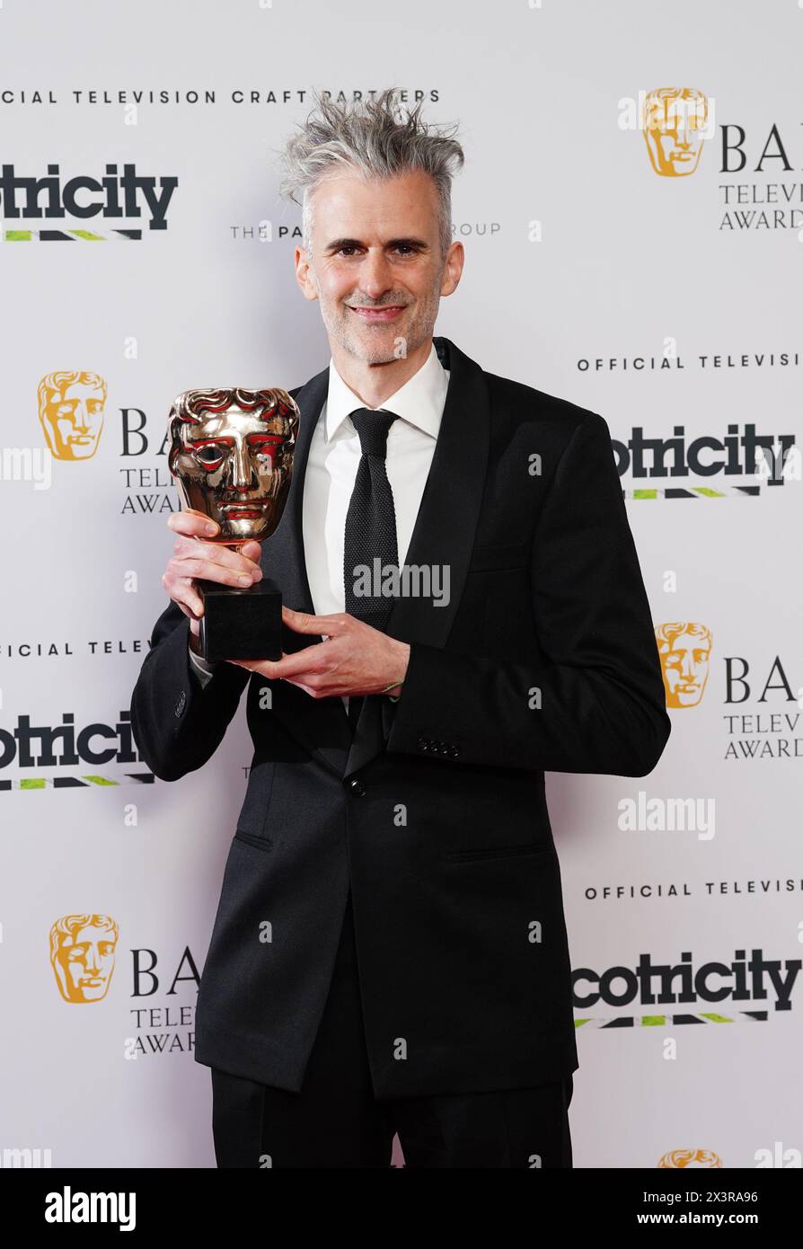 Fred Scot with his Emerging Talent:Factual award at the Bafta ...
