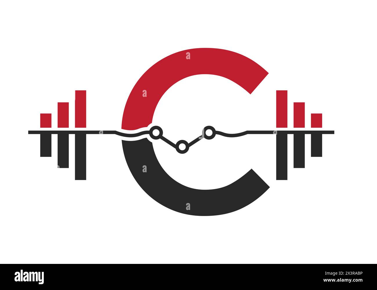 Initial Letter C Fitness Logo Concept With Dumbbell Icon. Gym Symbol ...