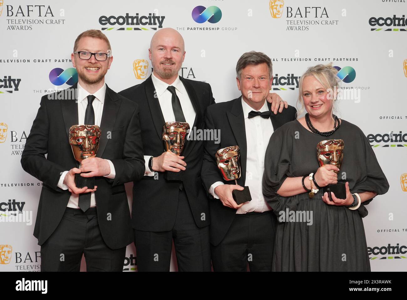 Ben Hanbury, Paul McDonnell, Hugo Moss and Tamsin McGee, with their ...