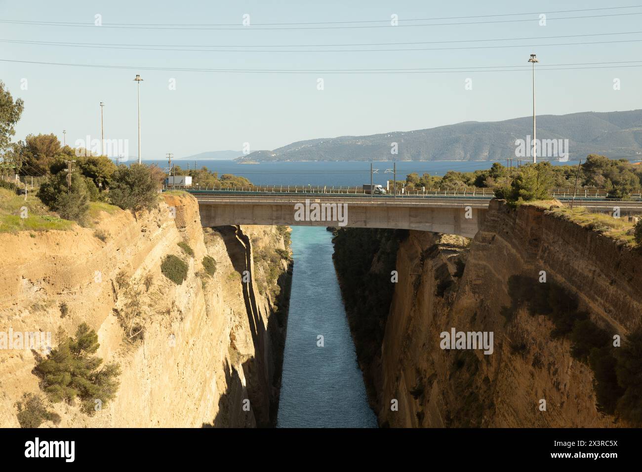 Corinth Canal, Corinth, Peloponnese region, Greece Stock Photo - Alamy