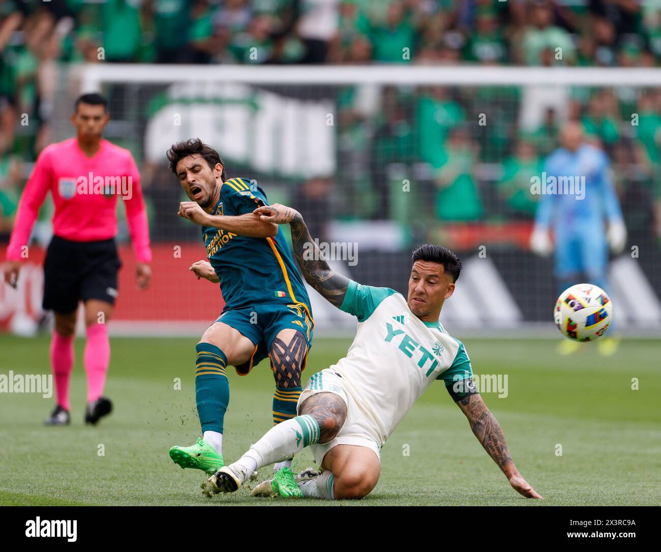 Austin, Texas, USA. 27th Apr, 2024. Austin FC forward SebastiÃ¡n ...