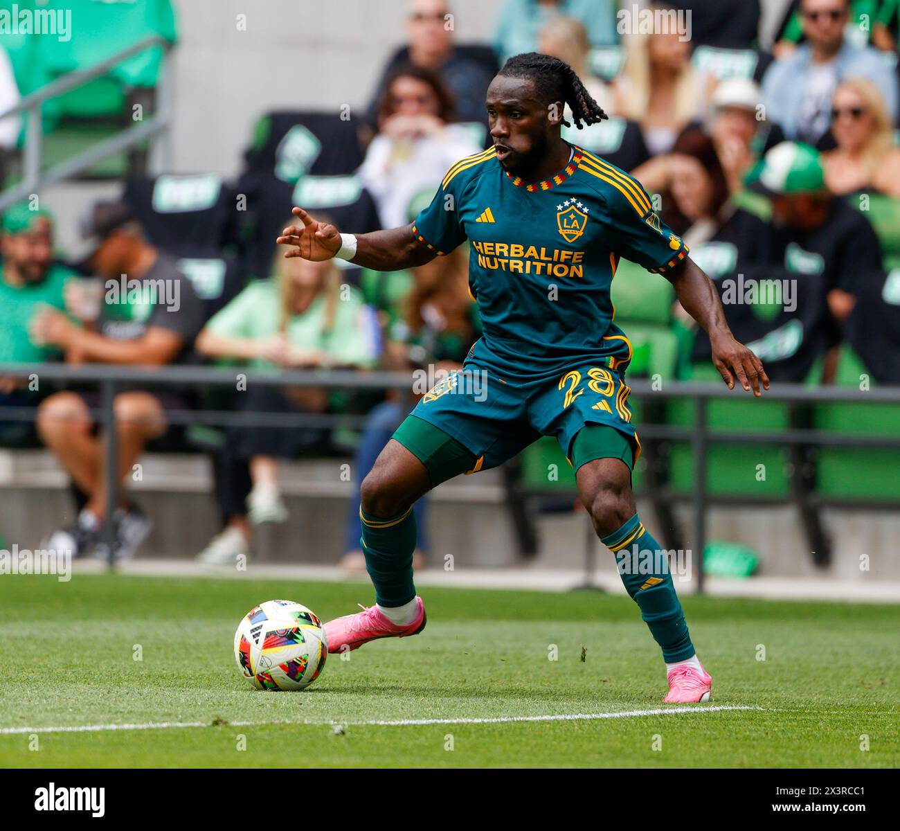 Austin, Texas, USA. 27th Apr, 2024. Los Angeles Galaxy forward Joseph ...