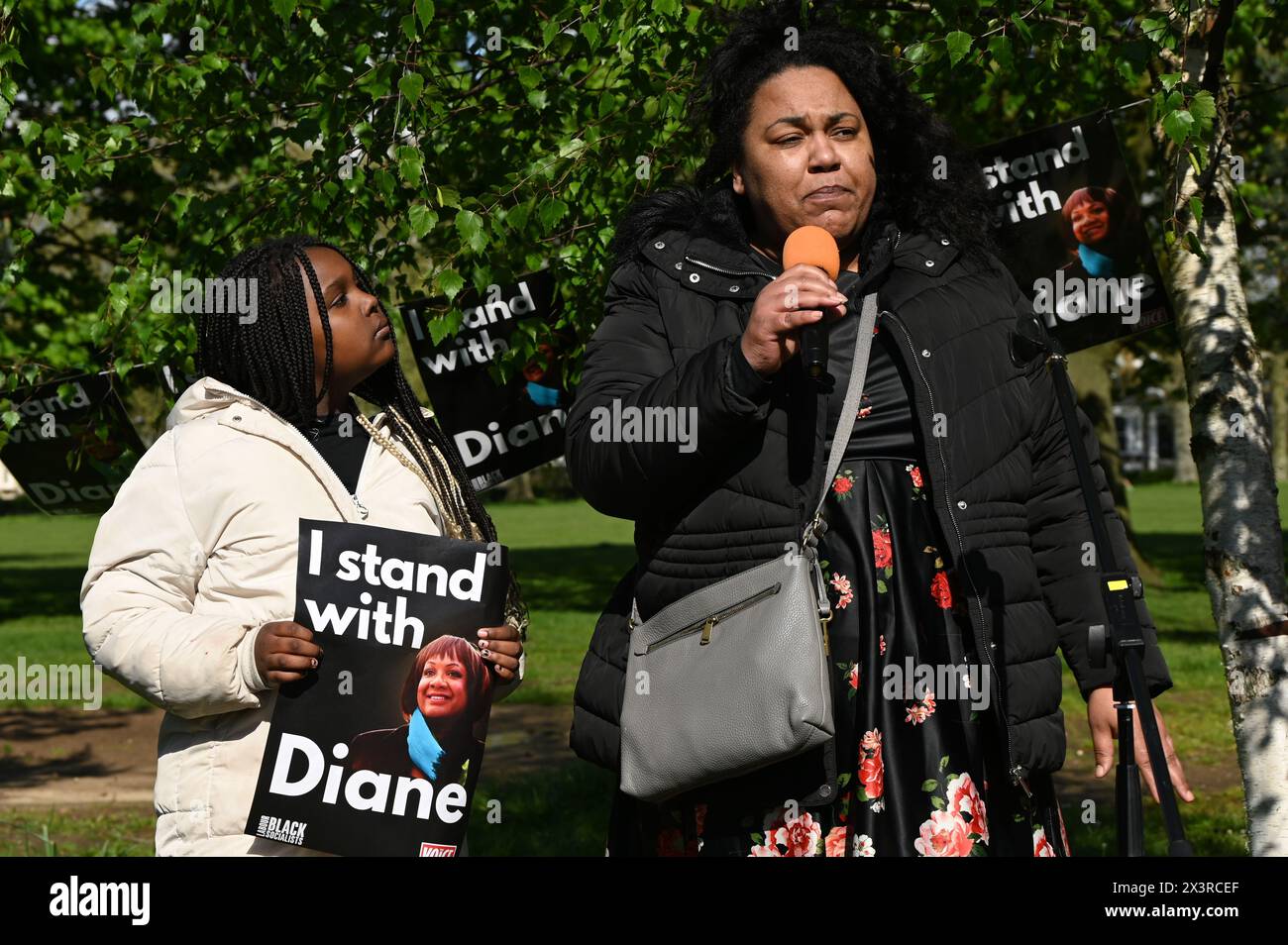 London, UK. 28th Apr, 2024. The community rallies to support Diane ...