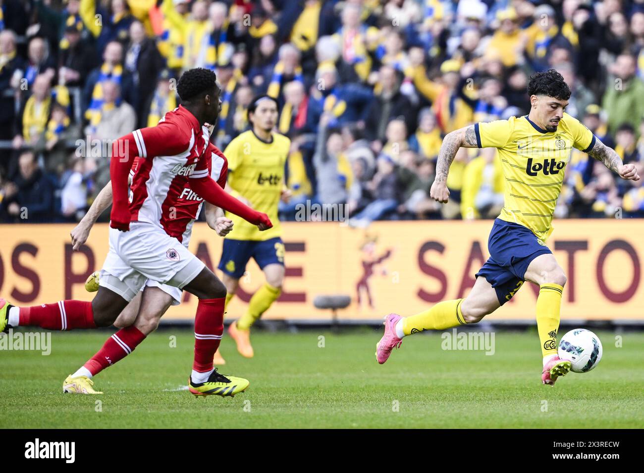 Union's Cameron Puertas Castro pictured in action during a soccer match ...