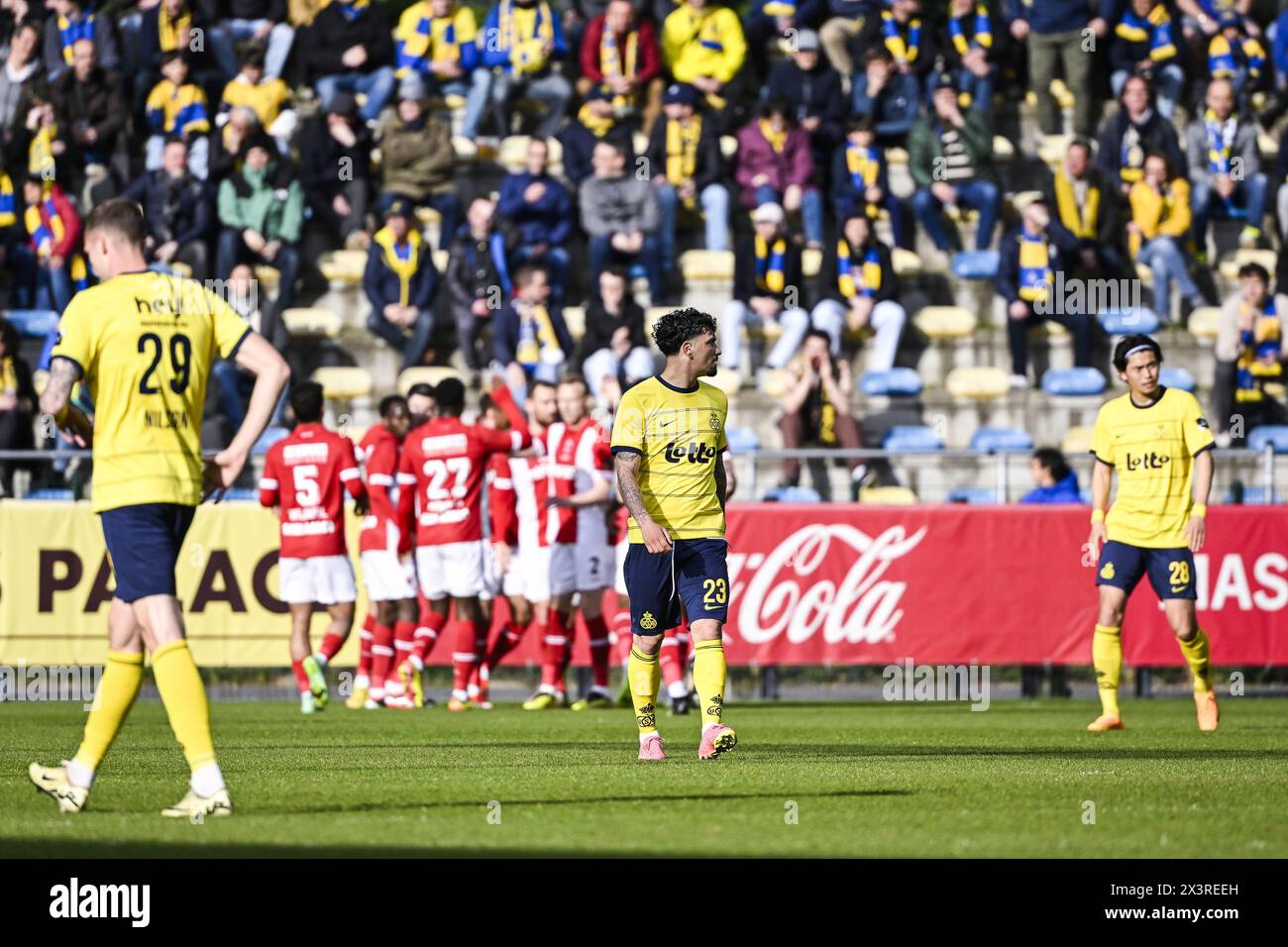 Union's Cameron Puertas Castro looks dejected during a soccer match ...