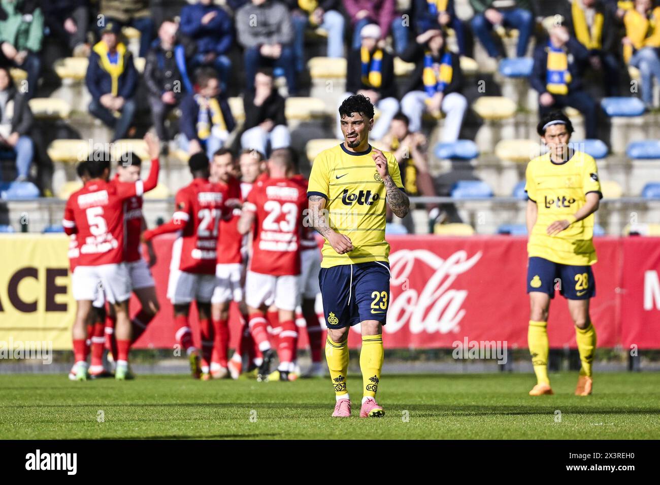 Union's Cameron Puertas Castro looks dejected during a soccer match ...