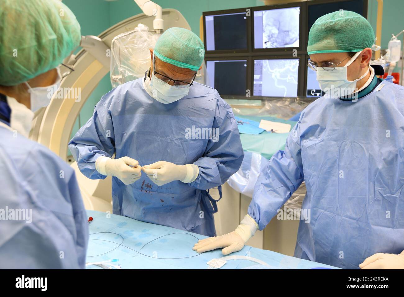 Surgery preparation, Planification, Interventional Neuroradiology ...