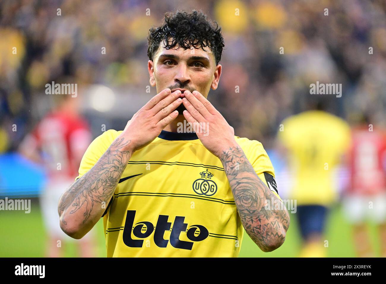 Brussels, Belgium. 28th Apr, 2024. Union's Cameron Puertas Castro ...