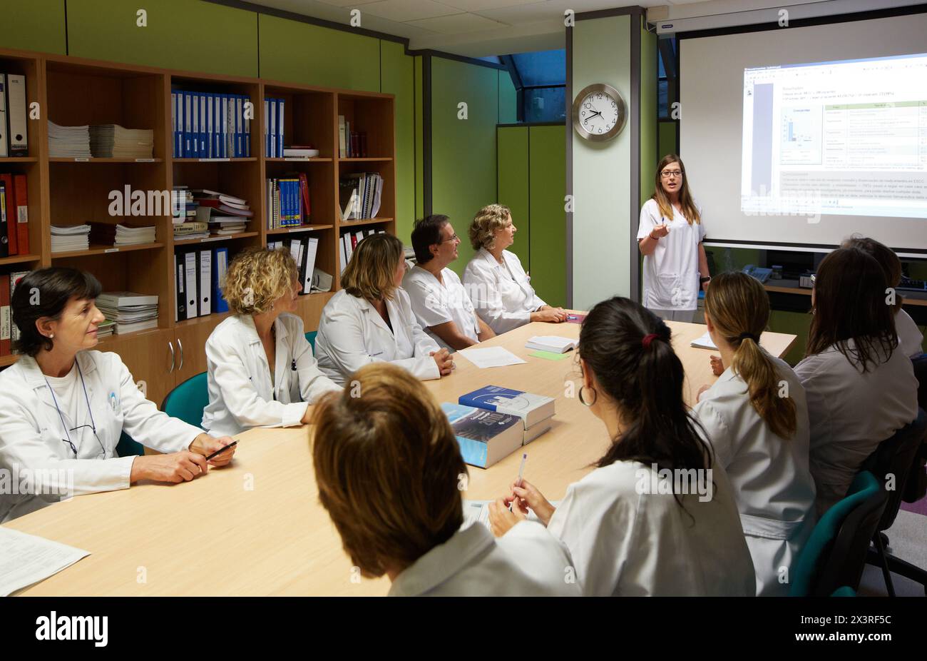 Medical meeting, clinical session, Meeting room, Hospital Donostia, San ...
