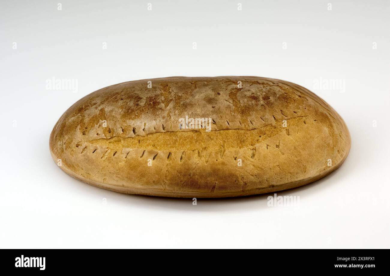 The home baked oval-shaped bread Stock Photo - Alamy