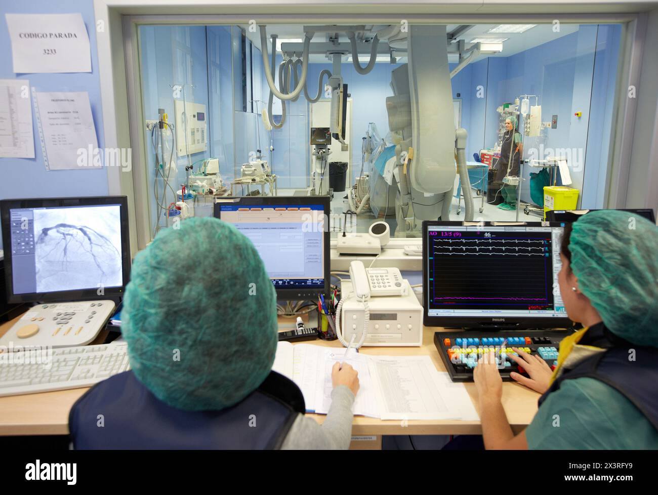 Angioplasty, Stenting in coronary arteries, Hemodynamic, Operating room ...