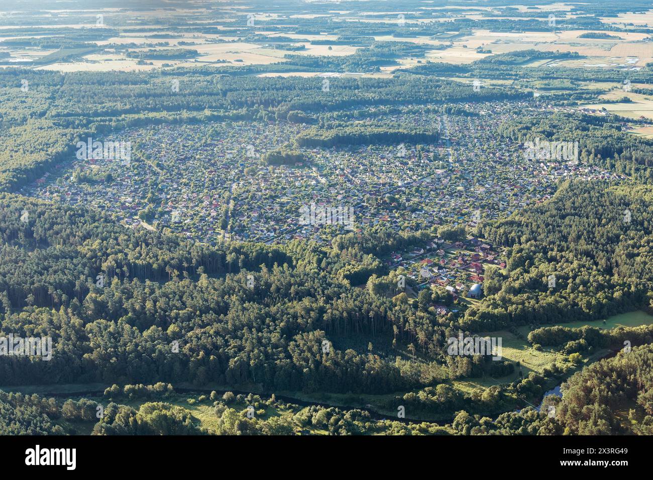 Aerial view of a settlement area hi-res stock photography and images ...