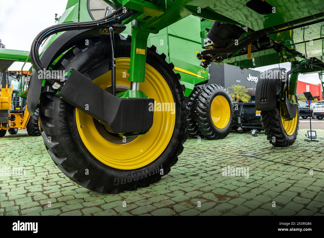 Vehicle John Deere self-propelled sprayer M4030 on display at the ...