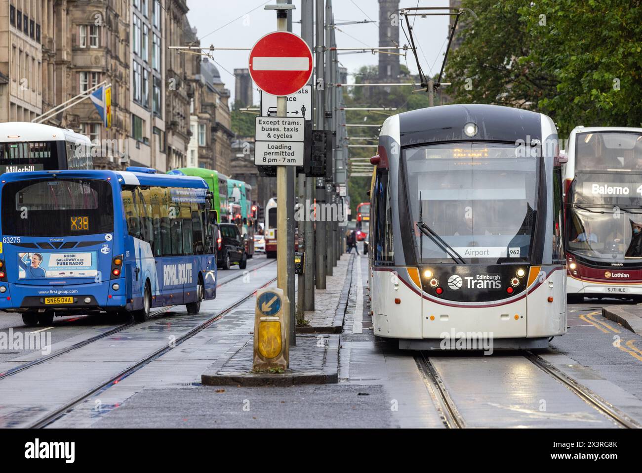 Edinburgh tram sign hi-res stock photography and images - Alamy