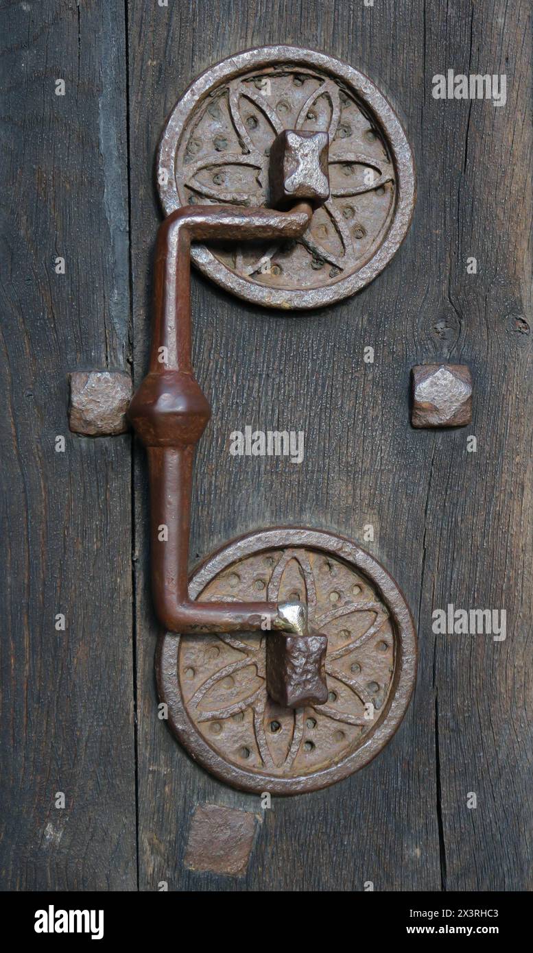 Metal, object, knocker, knock, head, house, old, ornate, travel ...
