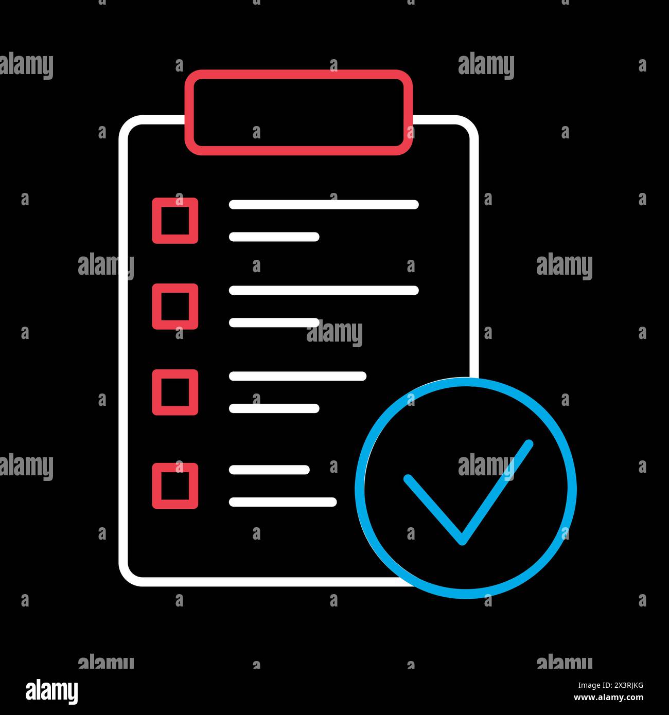 Month planning, to do list, time management with check mark vector on ...