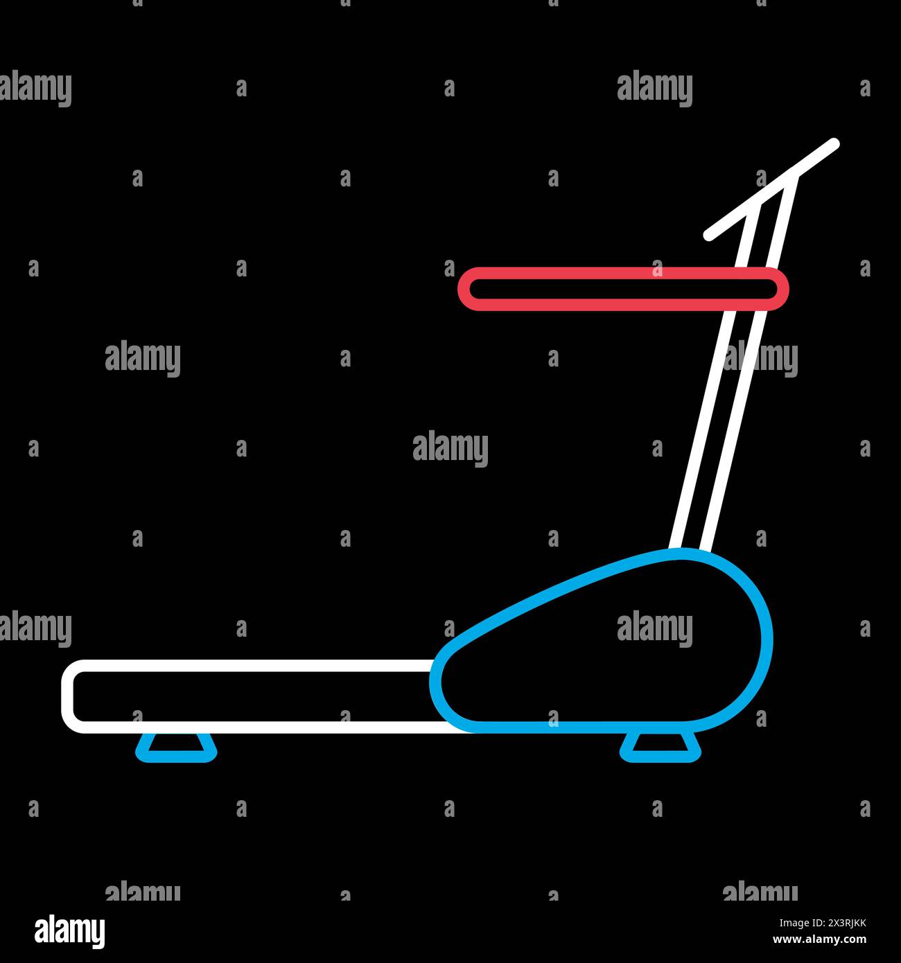 Fitness exercise treadmill device for walking and running vector on ...