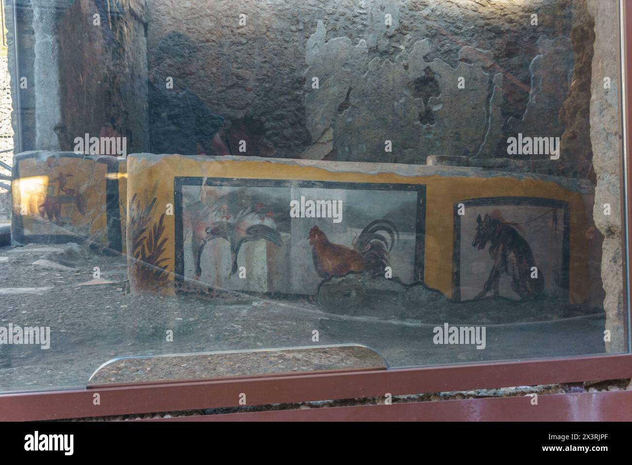 Ancient food counter with ceramic pots at the ancient roman city of ...