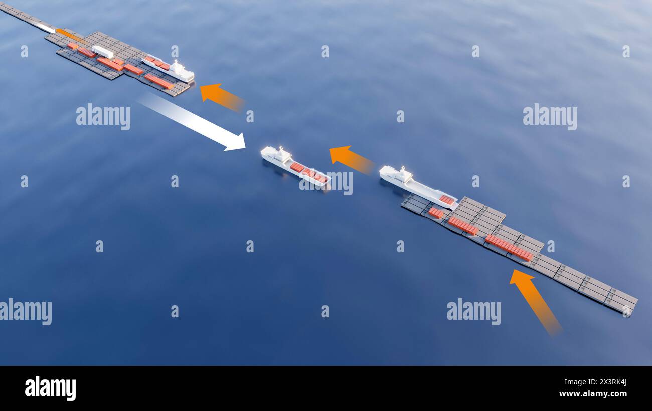 Construction of a floating dock to help the inhabitants of the Gaza ...