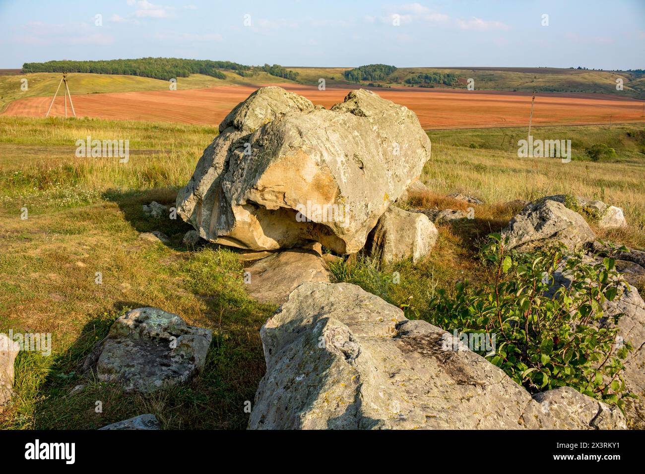 The monument of nature is megalith Horse Stone (Kon kamen) in the ...