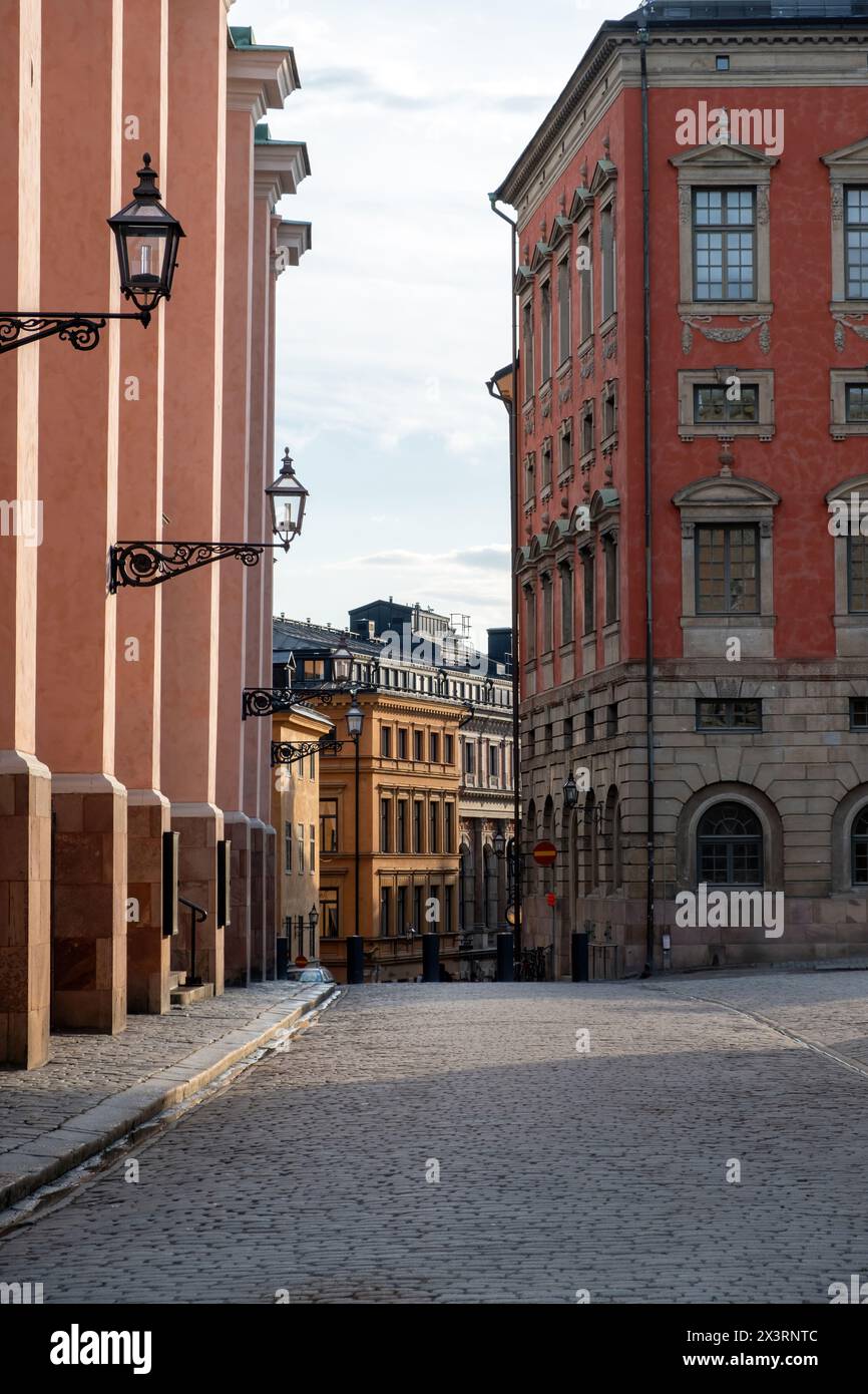 Axel Oxenstierna Palace at Stockholm, Sweden. Part of ornamented ...