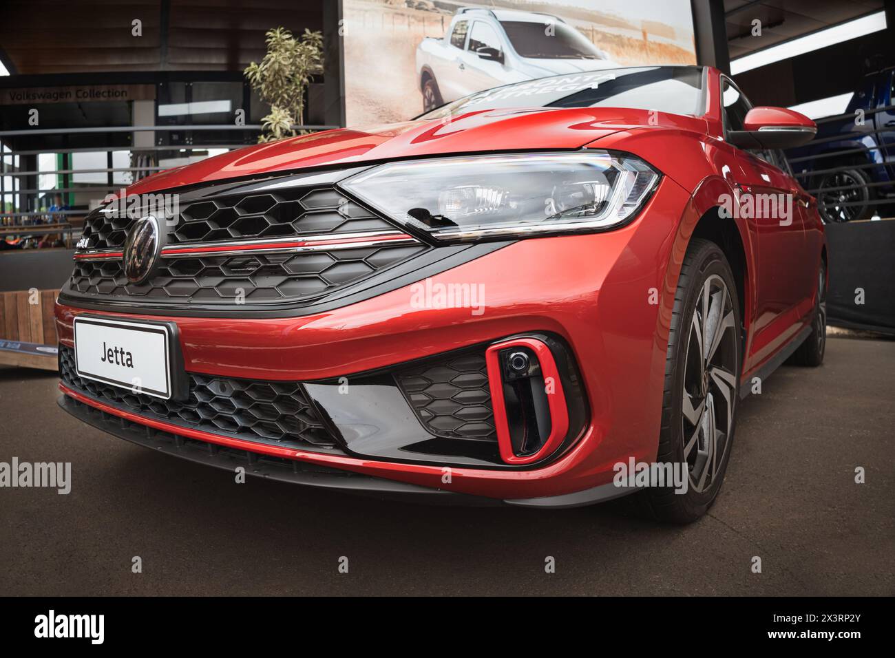 Vehicle Volkswagen Jetta GLI 2024 on display at the event Expo Londrina ...