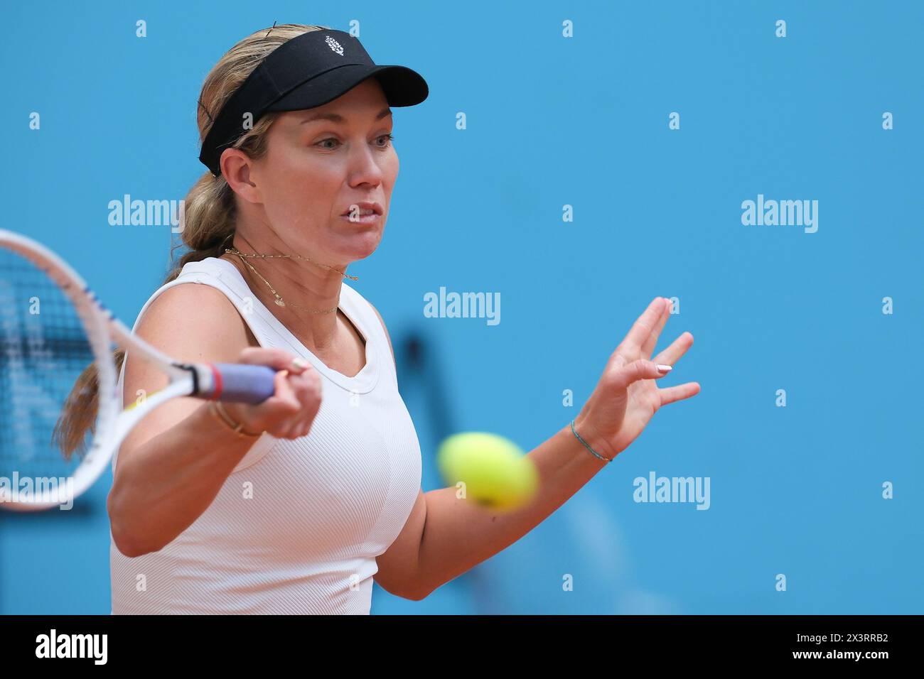 US Danielle Collins during the third round of the 2024 WTA Tour Madrid ...