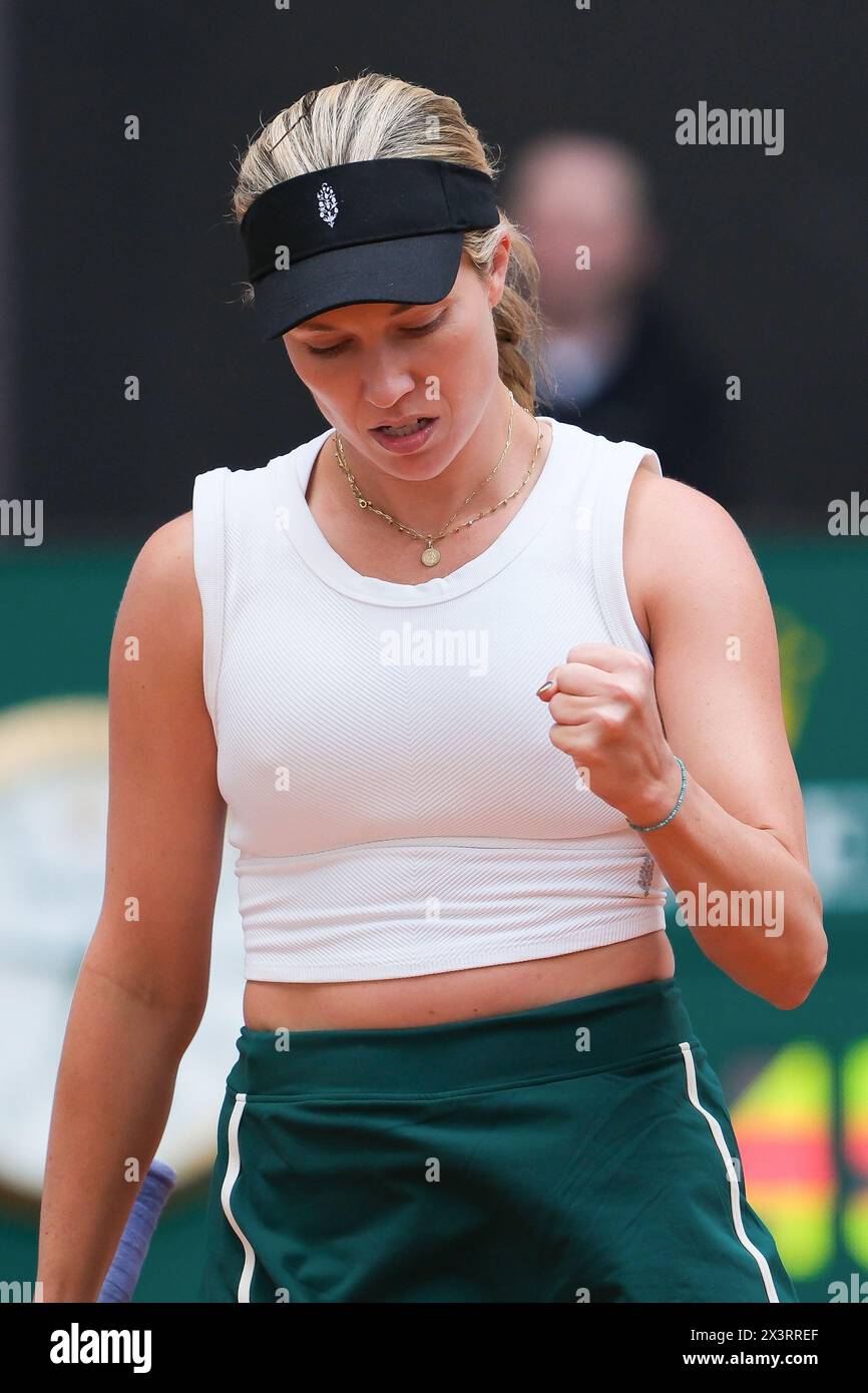 US Danielle Collins during the third round of the 2024 WTA Tour Madrid ...
