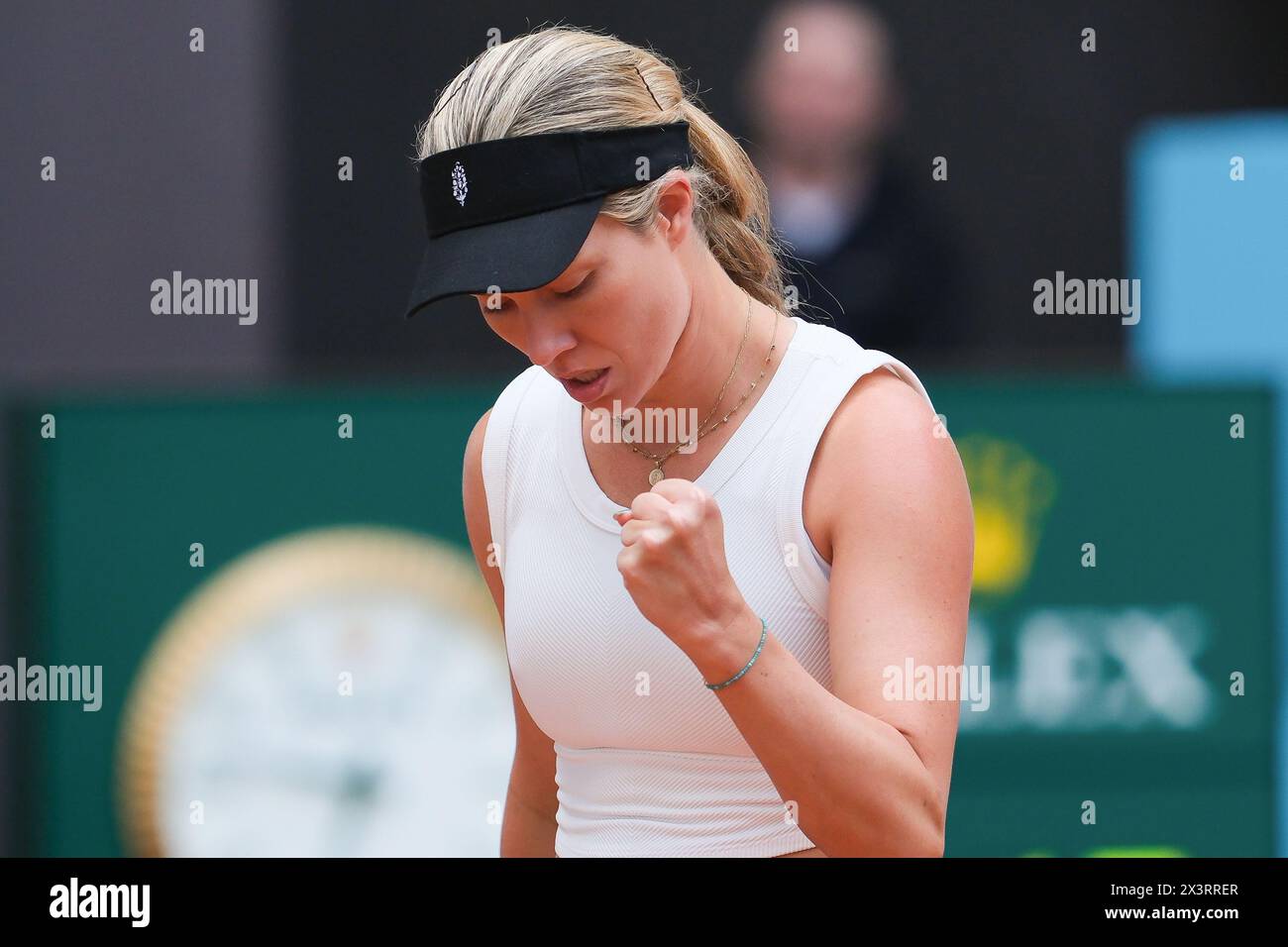 US Danielle Collins during the third round of the 2024 WTA Tour Madrid ...