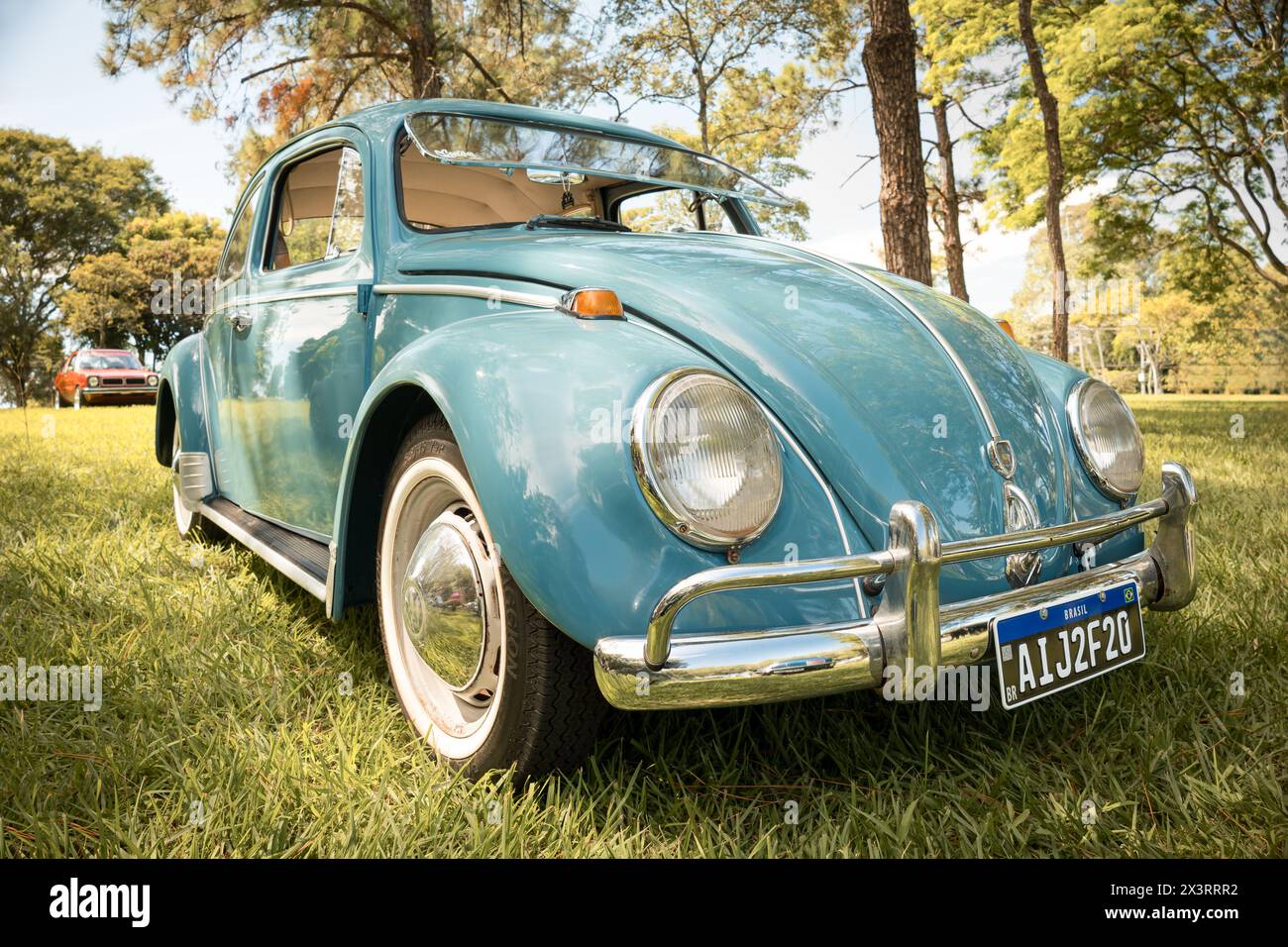 1967 Volkswagen Beetle Fusca on display at the monthly meeting of ...