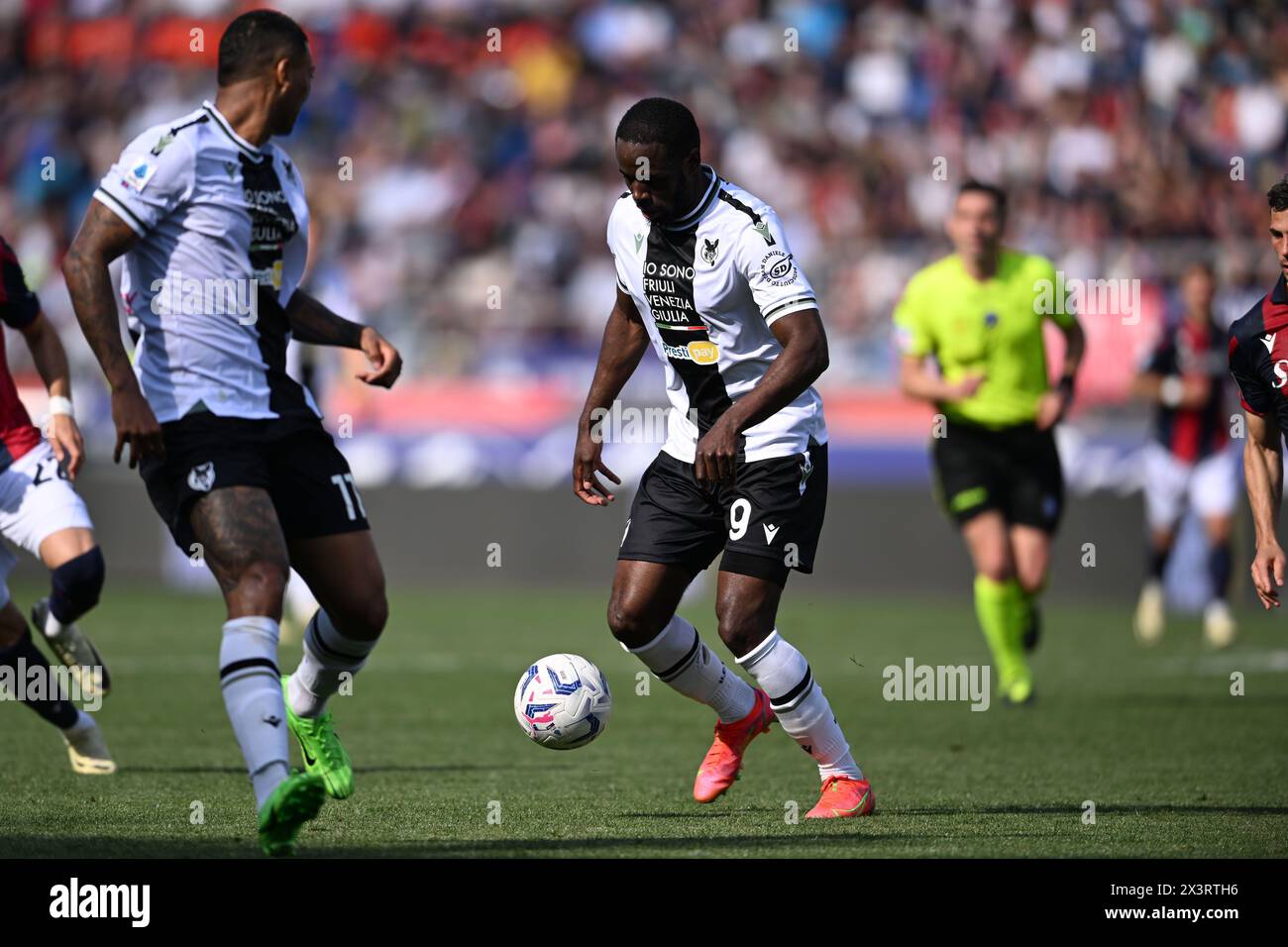 Keinan Davis (Udinese) during the Italian Serie A match between Bologna ...