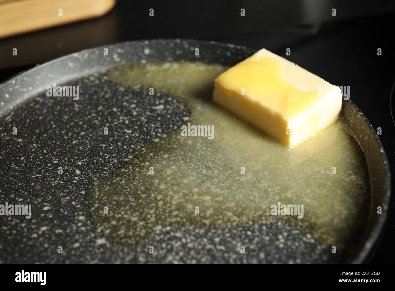 Margarine melting in frying pan hi-res stock photography and images - Alamy