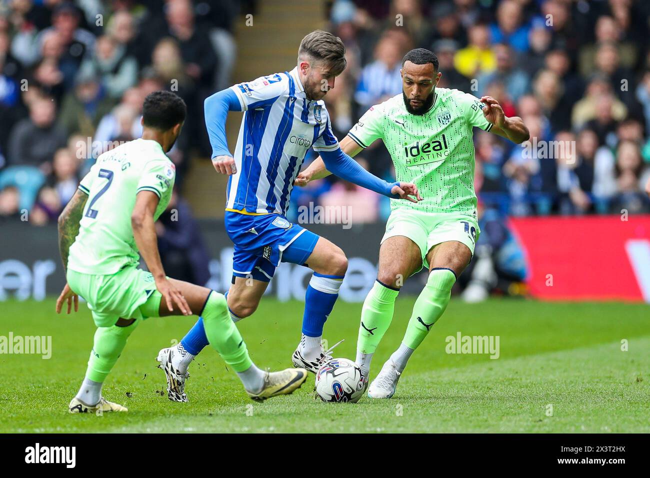 Sheffield, UK. 27th Apr, 2024. Sheffield Wednesday midfielder Josh ...