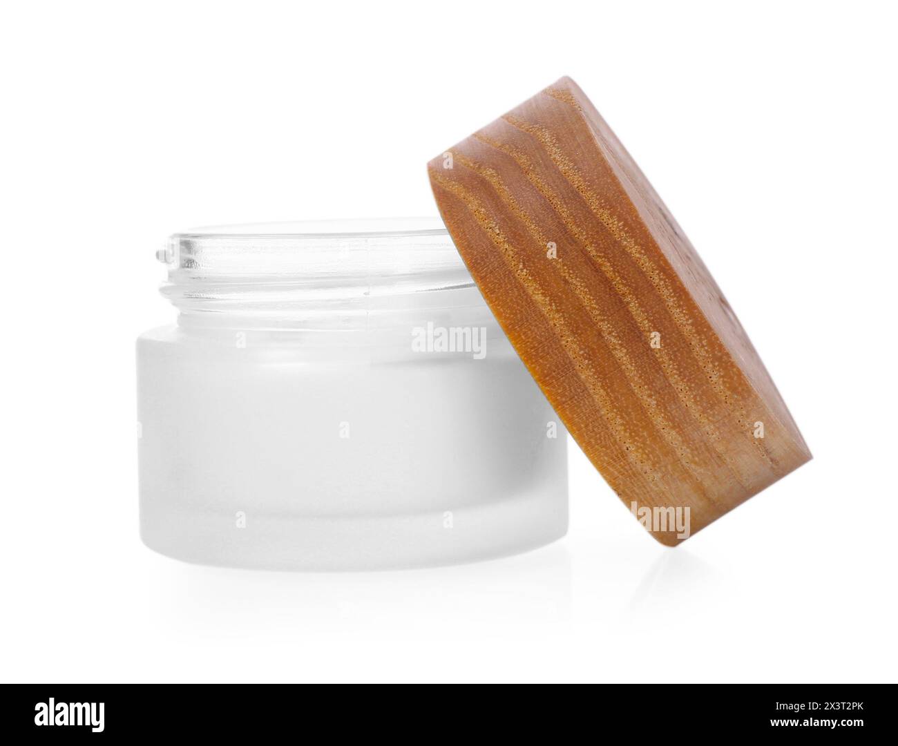 Jar of body care cream isolated on white Stock Photo - Alamy