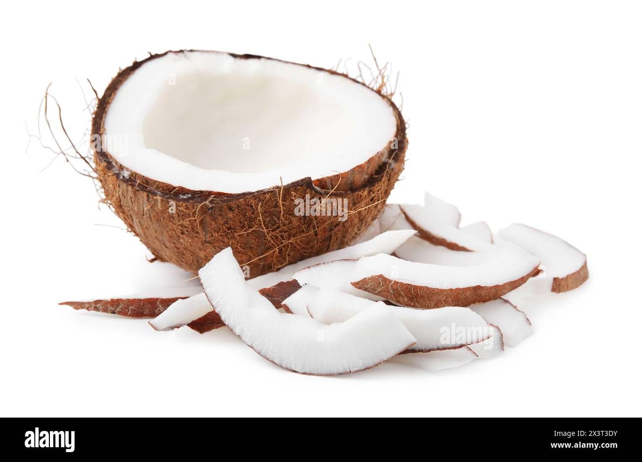 Nut fresh coconut flakes Cut Out Stock Images & Pictures - Alamy