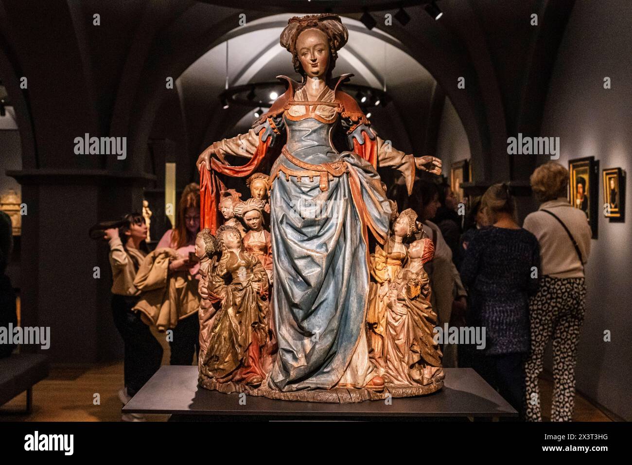 Saint Ursula and her Handmaidens, low counties, 1525, oak with later ...
