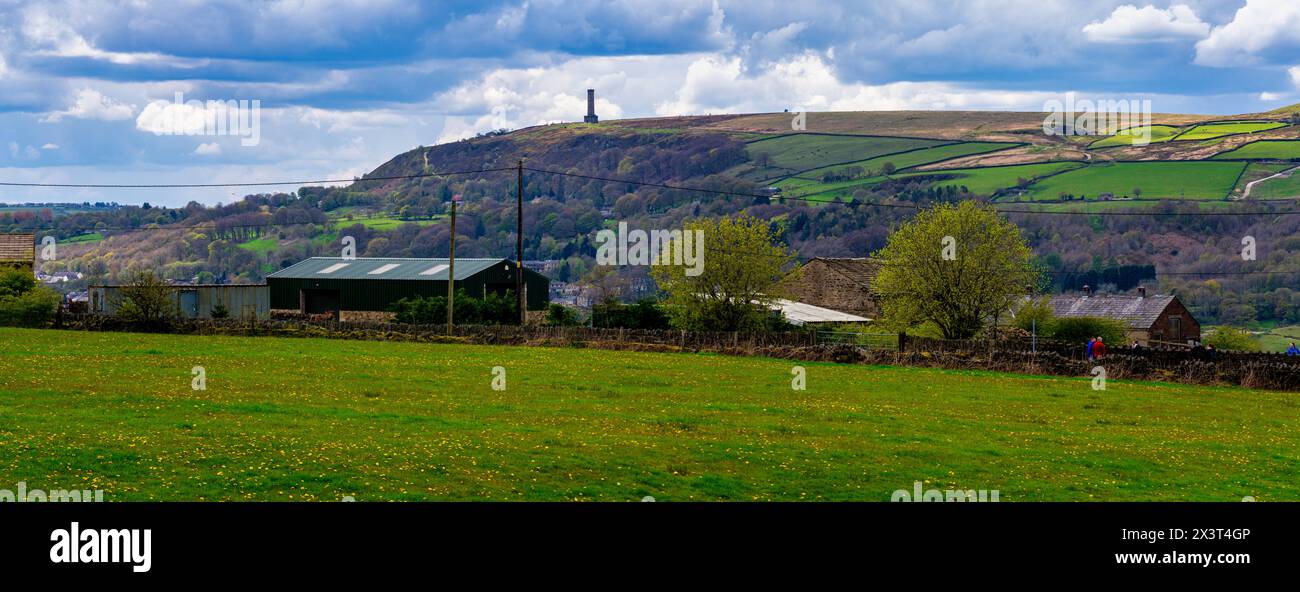 Countryside panoramic image of Edenfield in Greater Manchester Stock ...