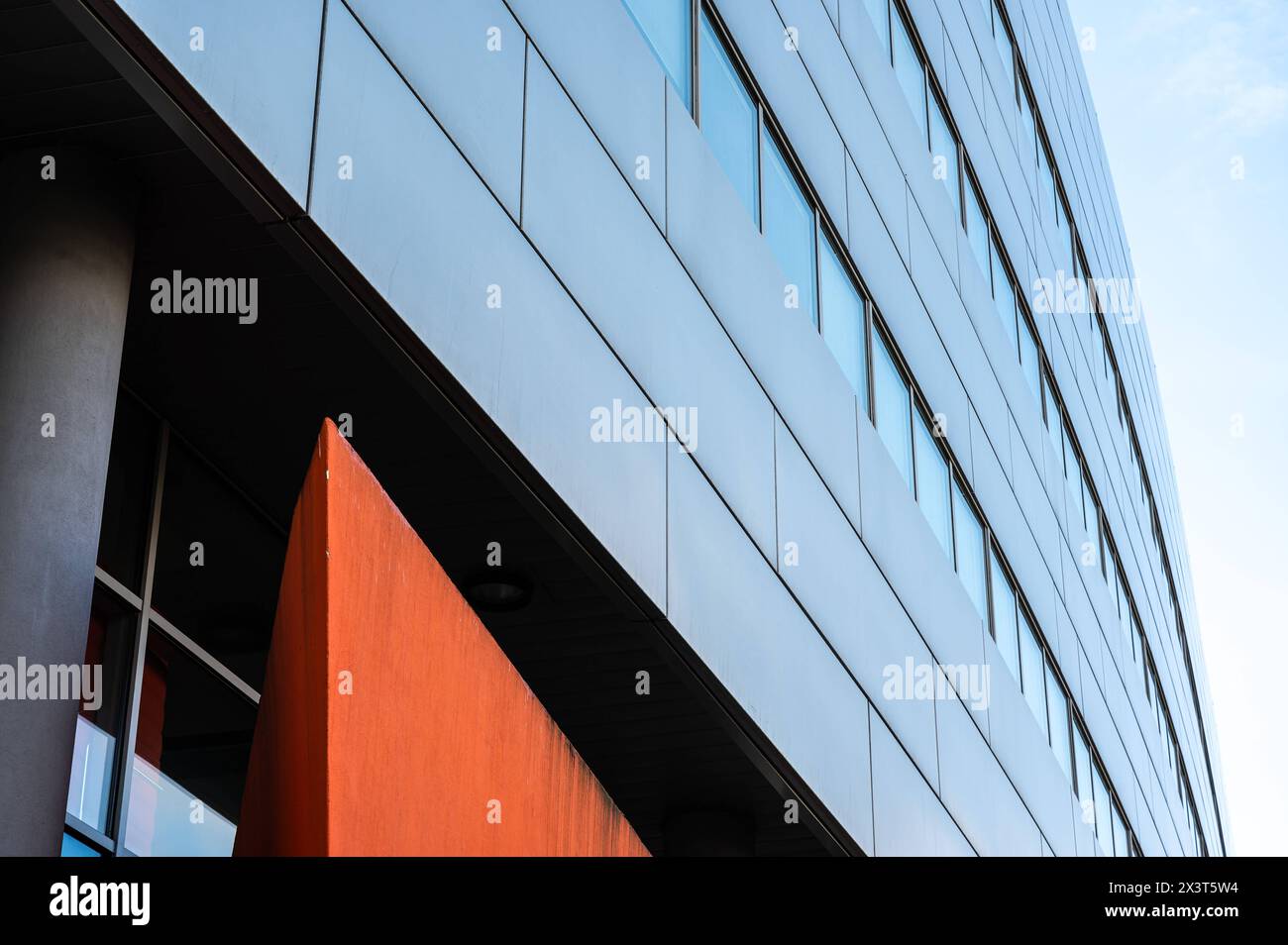 Katowice, Silesian, Poland, March 24, 2024 - Details of the facade of ...