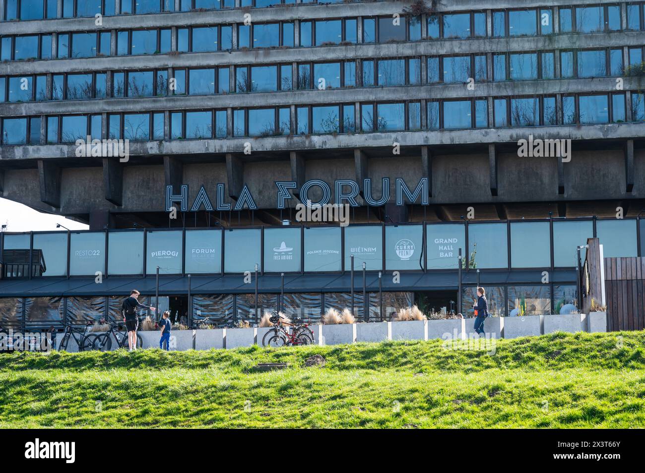 Krakow, Poland, March 23, 2024 - The Forum Przestrzenie, with a ...