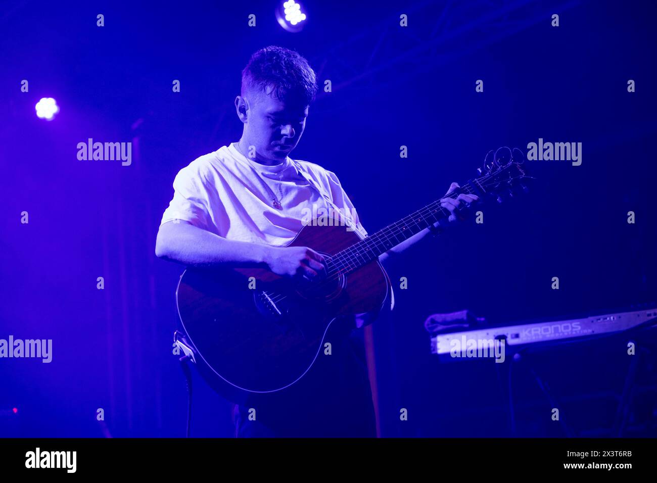 Milano, Italy. 28th Apr, 2024. Harry Draper of British music duo ...