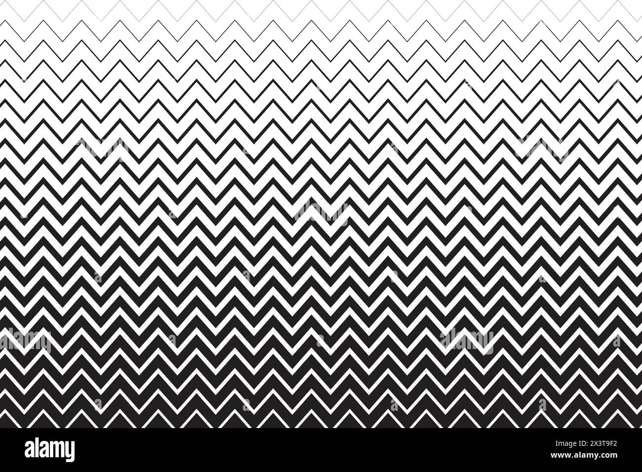 Horizontal zigzag lines of different thicknesses. Background with black ...