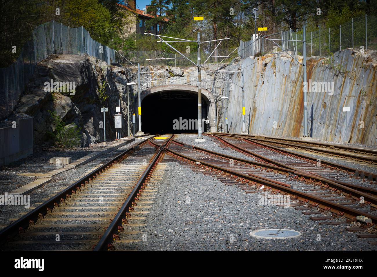 Stockholm tunnel track hi-res stock photography and images - Alamy