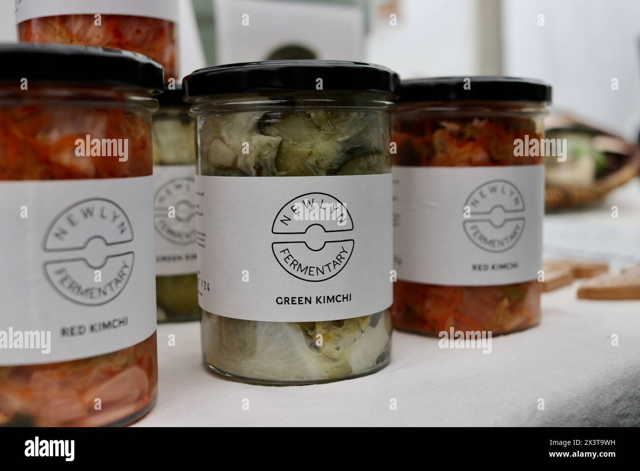 Green and red kimchi from the Newlyn Fermentary on sale at the ...