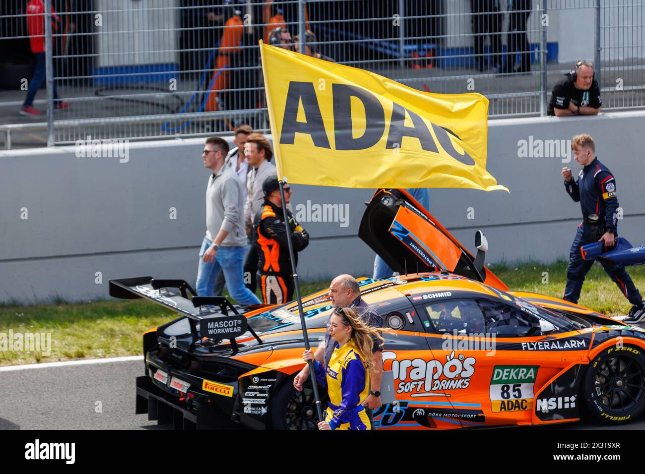 Oschersleben , Germany. 29th April, 2024. Scenic view fast Mercedes BMW ...