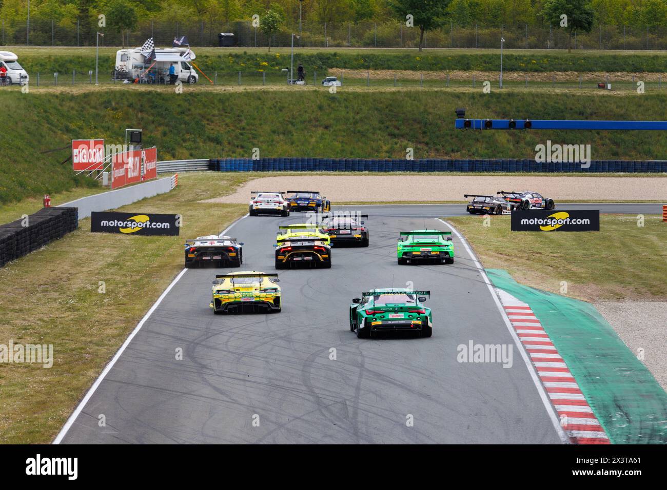 Oschersleben , Germany. 29th April, 2024. Scenic view fast Mercedes BMW ...