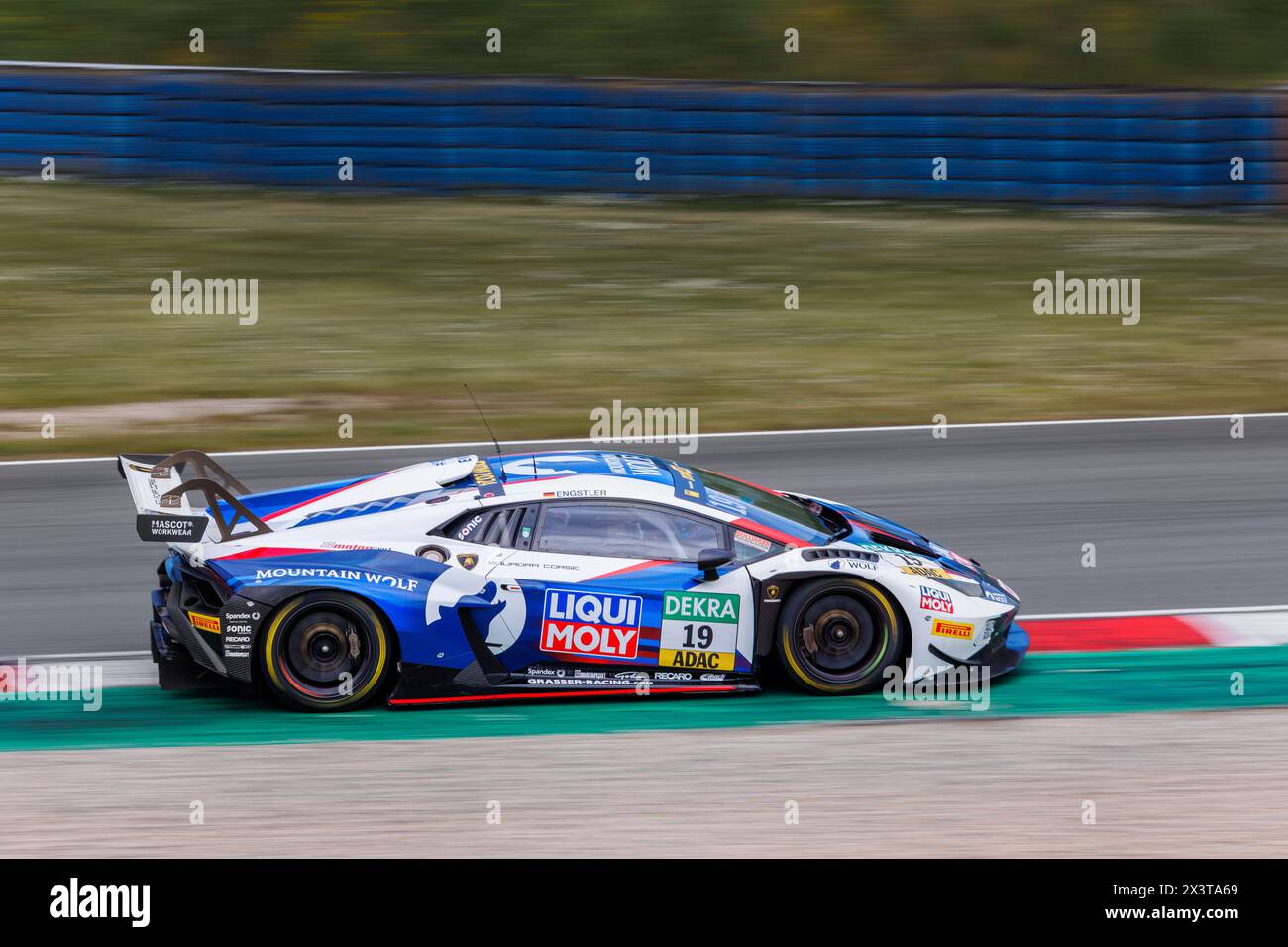 Oschersleben , Germany. 29th April, 2024.Scenic motion blur view Luca Engstler driving ...