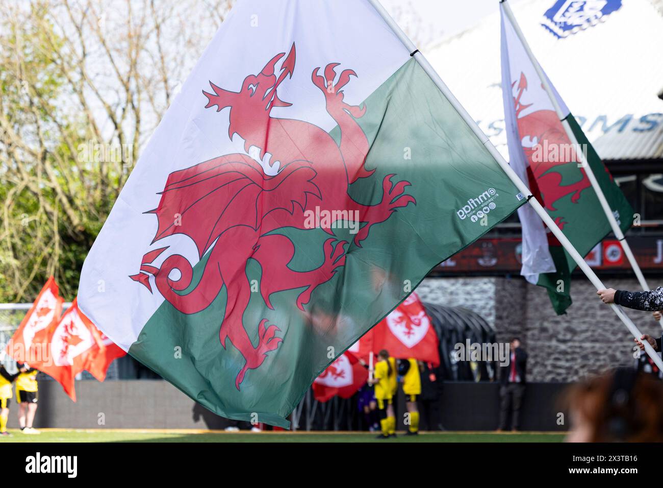 Welsh flag in new quay hi-res stock photography and images - Alamy