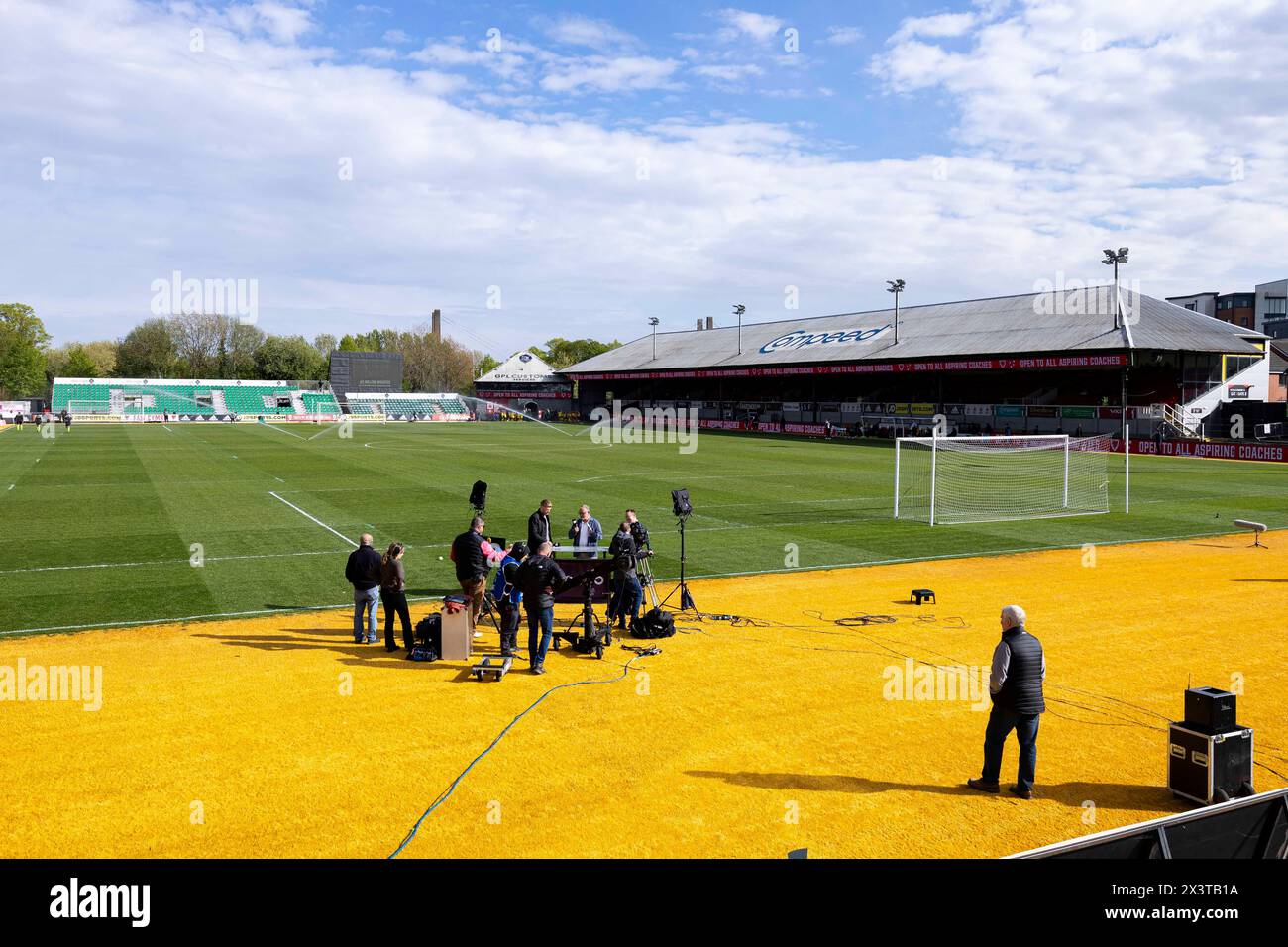 Newport, UK. 28th Apr, 2024. General View of Rodney Parade ahead of ...